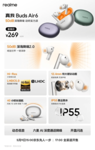 Realme Buds Air6 and Air6 Pro Launched